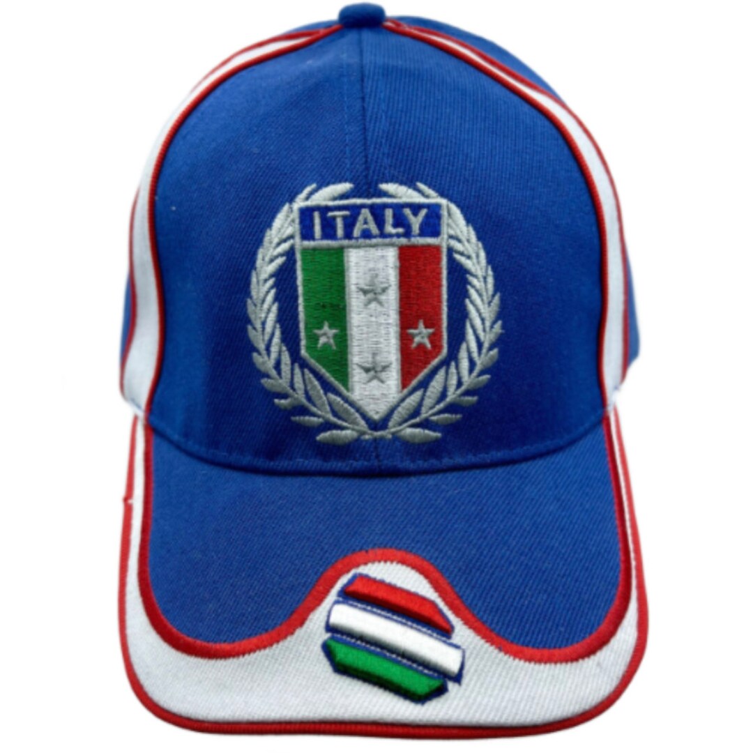Italy Soccer Logo Italia Country Flag Sport Blue Hat Cap - Etsy