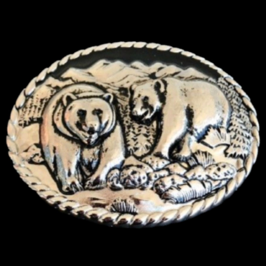 Grizzly Black Brown Bear Bears Belt Buckle Buckles - Etsy