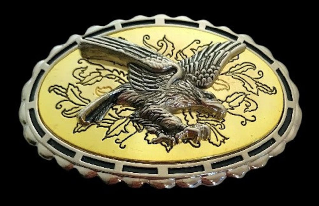 Eagle Belt Buckle Wild Golden Eagles Oval Western Metal Belts and ...