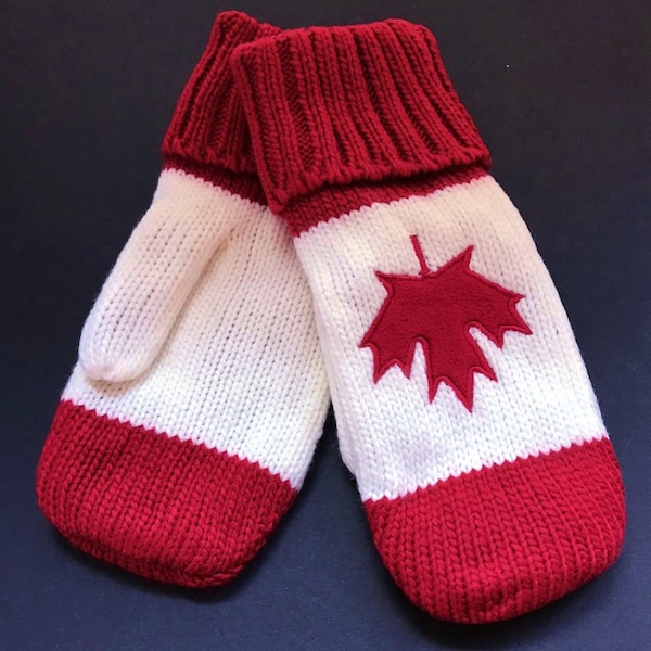 Red Mittens - Etsy