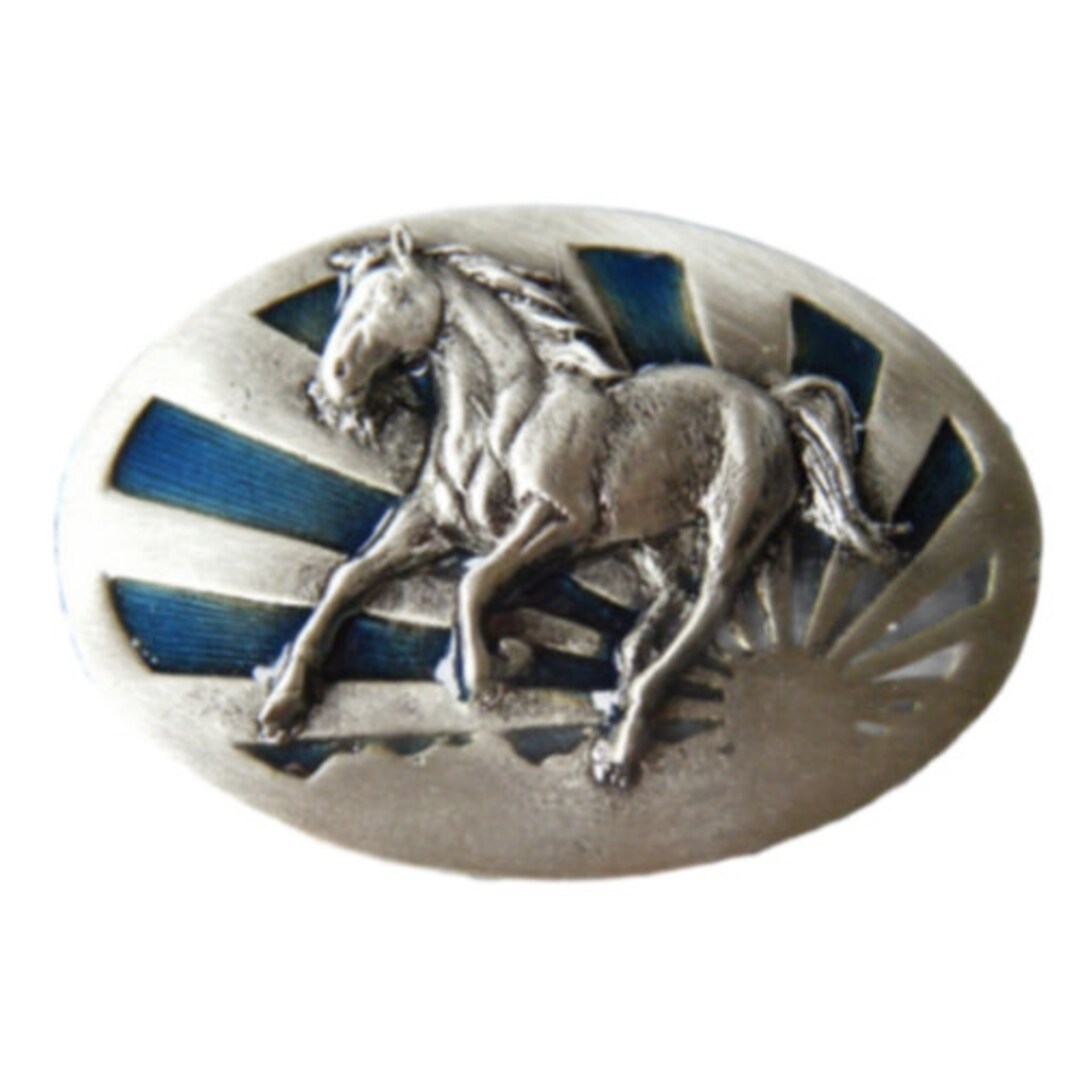 Japanese Horse Belt Buckle Japan Rising Sun Flag Equestrian Horses ...