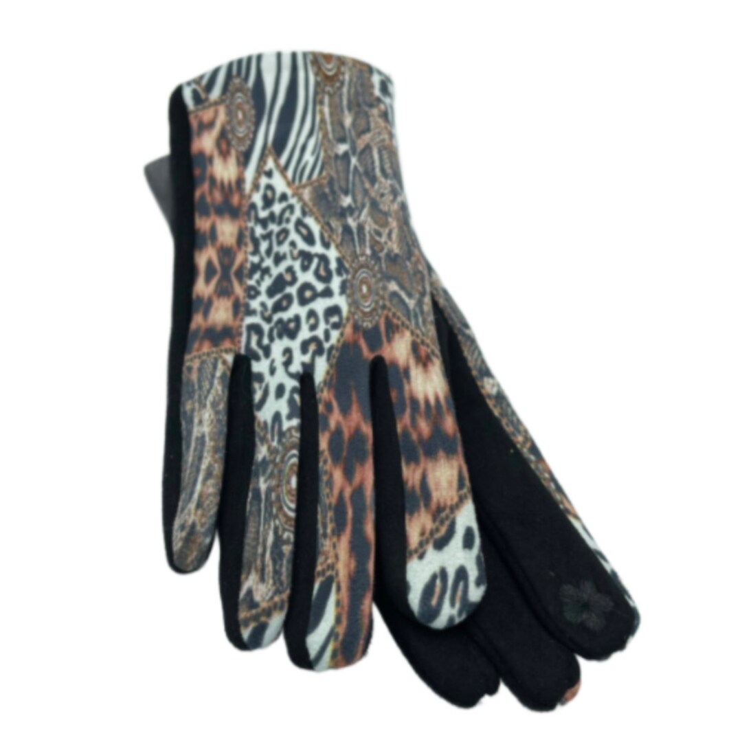 Women's Animal Print Cheetah Leopard Gloves Winter Fashion - Etsy