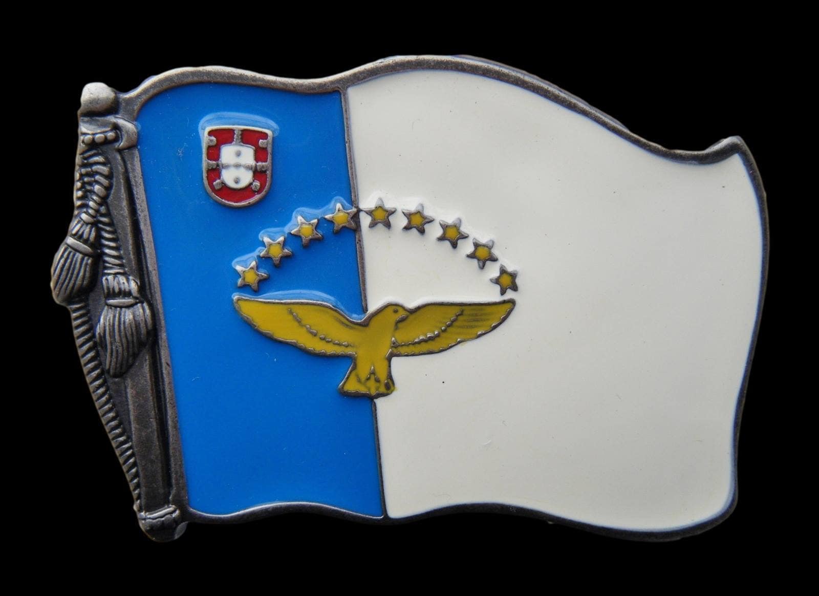 Azores Flag Portugal Portuguese Azorean Islands Acores Belt Buckle