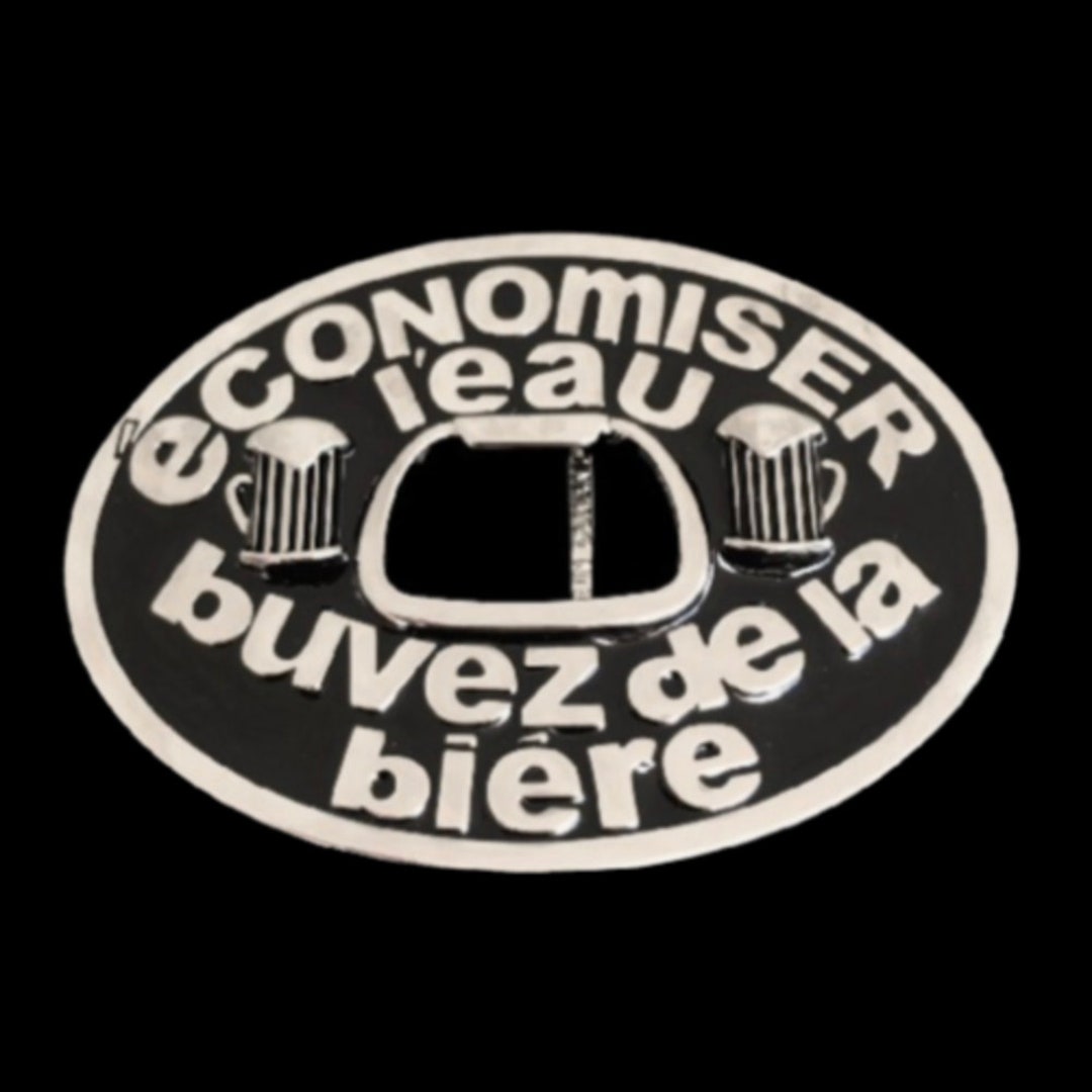 Boucle De Ceinture Economiser L'eau Buvez Biere French Fun Buckle - Etsy