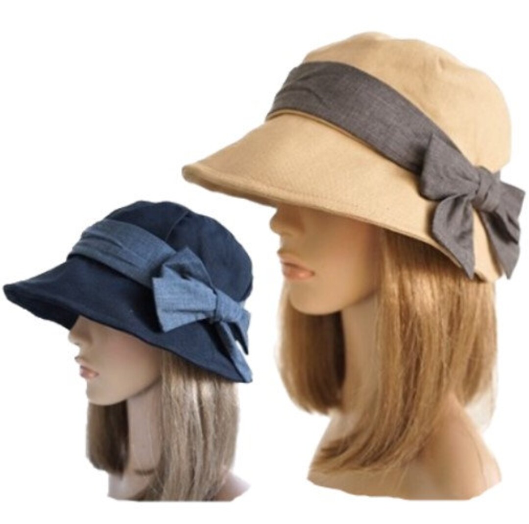 Women's Anti-uv Wide Brim Summer Beach Linen Cotton Casual Sun Bucket ...