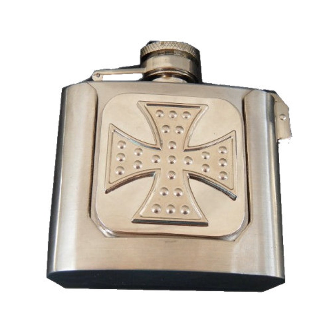 Cross 3 Oz Stainless Steel Flask Belt Buckle - Etsy