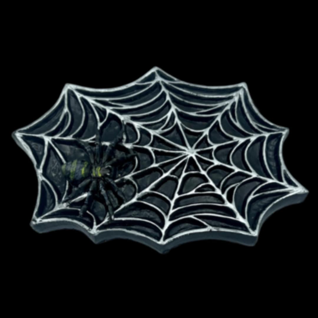 Tarantula Black Spider Web Widow Gothic Punk Rock Belt Buckle Boucle De ...