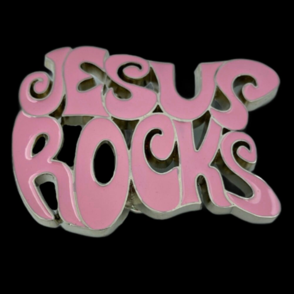 Jesus Rocks Belt Buckle Christian Men Women Accessory New - Etsy