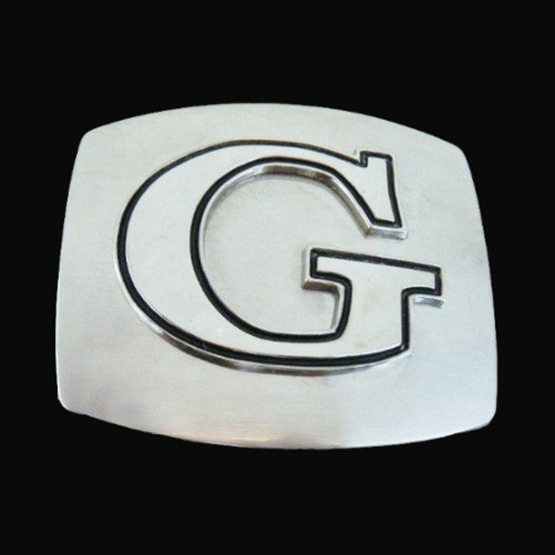 Initial G Letter Belt Buckle Alphabet Letters Initials Monogram Belts ...