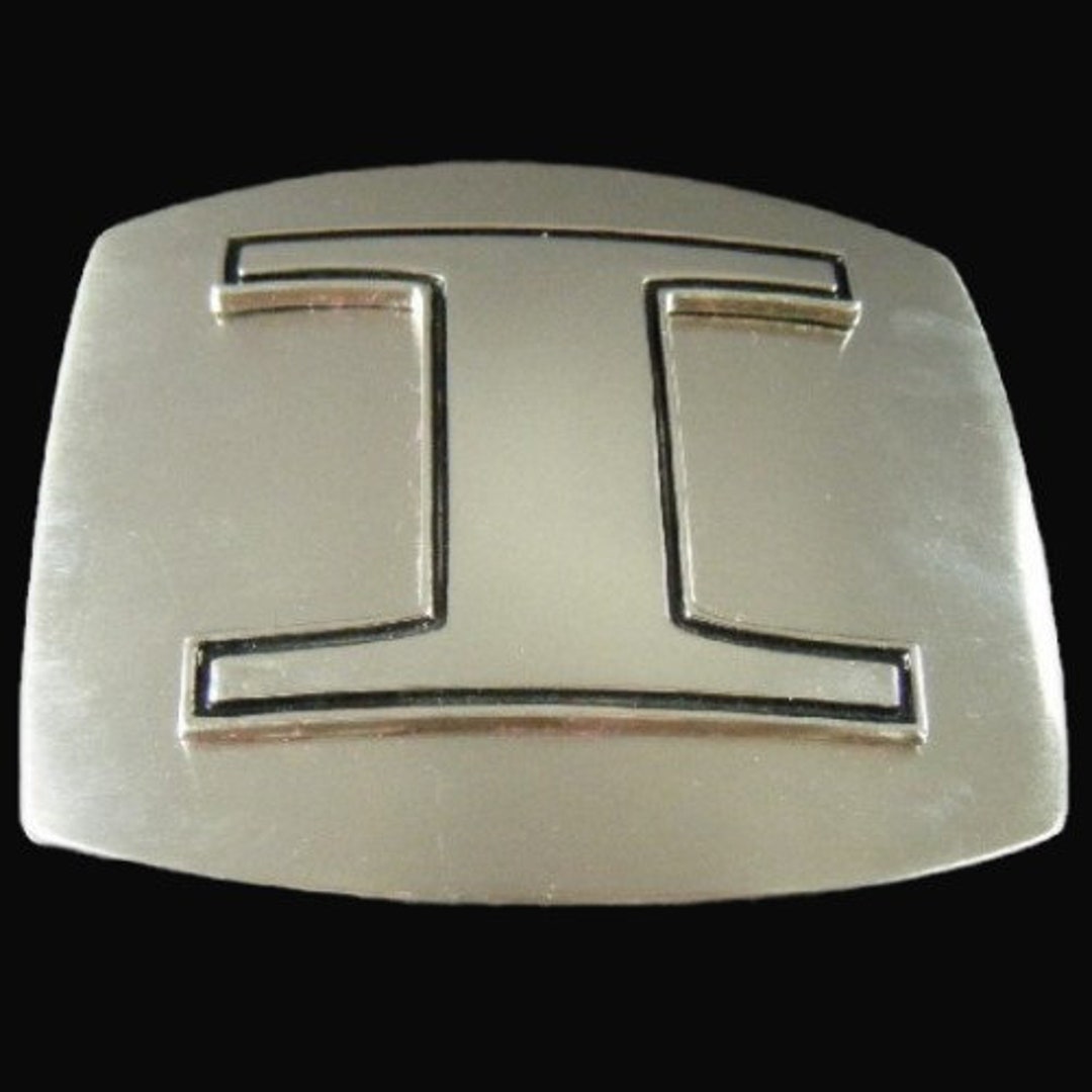 Initial I Letter Name Tag Alphabet Monogram Belt Buckle Buckles - Etsy