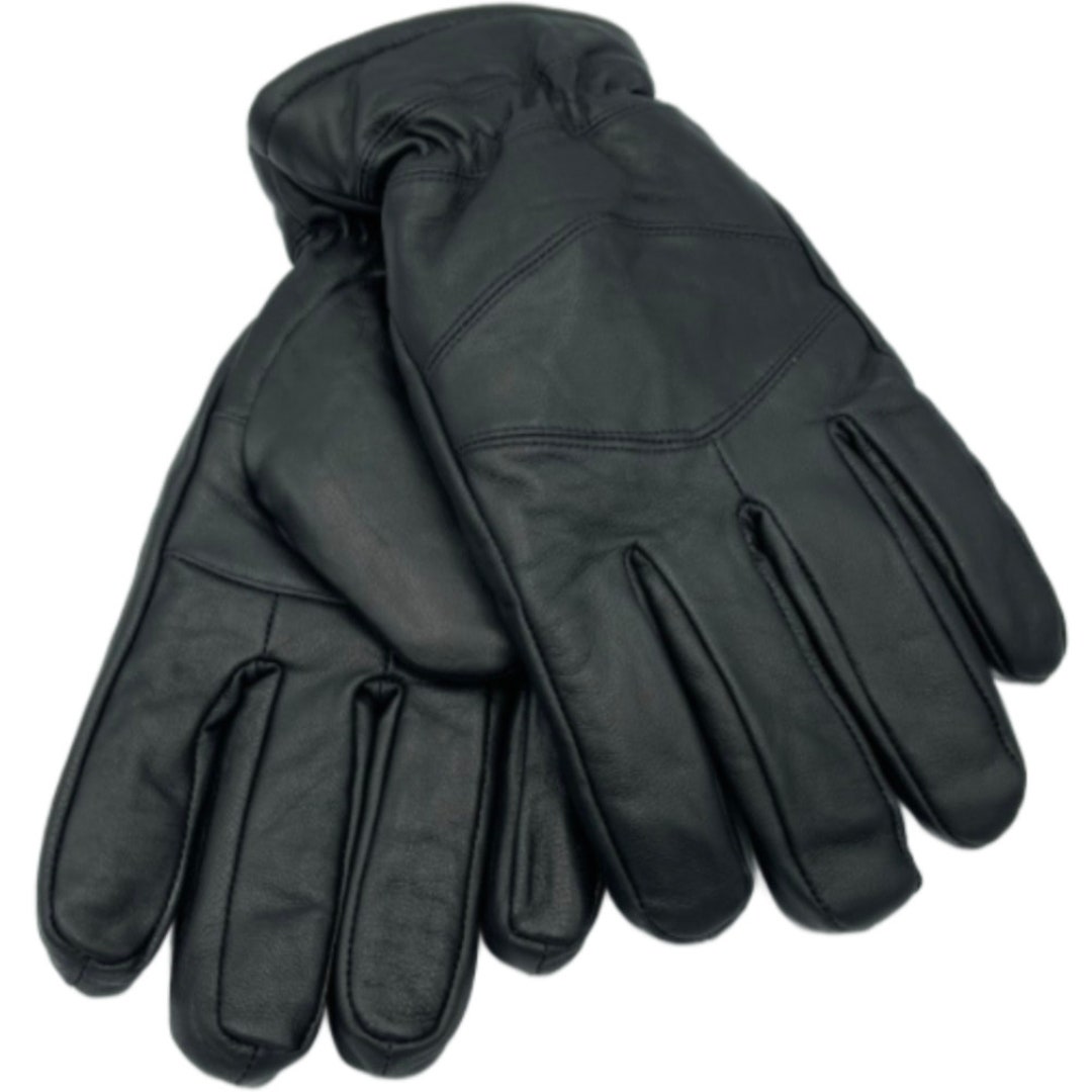 New Genuine Leather Gloves Men's Black Winter Walking Driving 3M ...