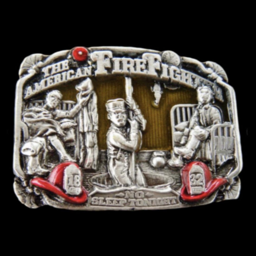 Belt Buckle American Firefighters Firemen FD Fire Dept. Fireman Belts ...