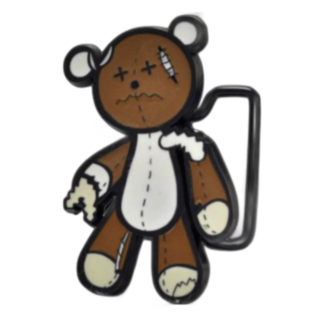 Cartoon Style 3d Battered & Beat up Teddy Bear Pewter Belt Buckle - Etsy