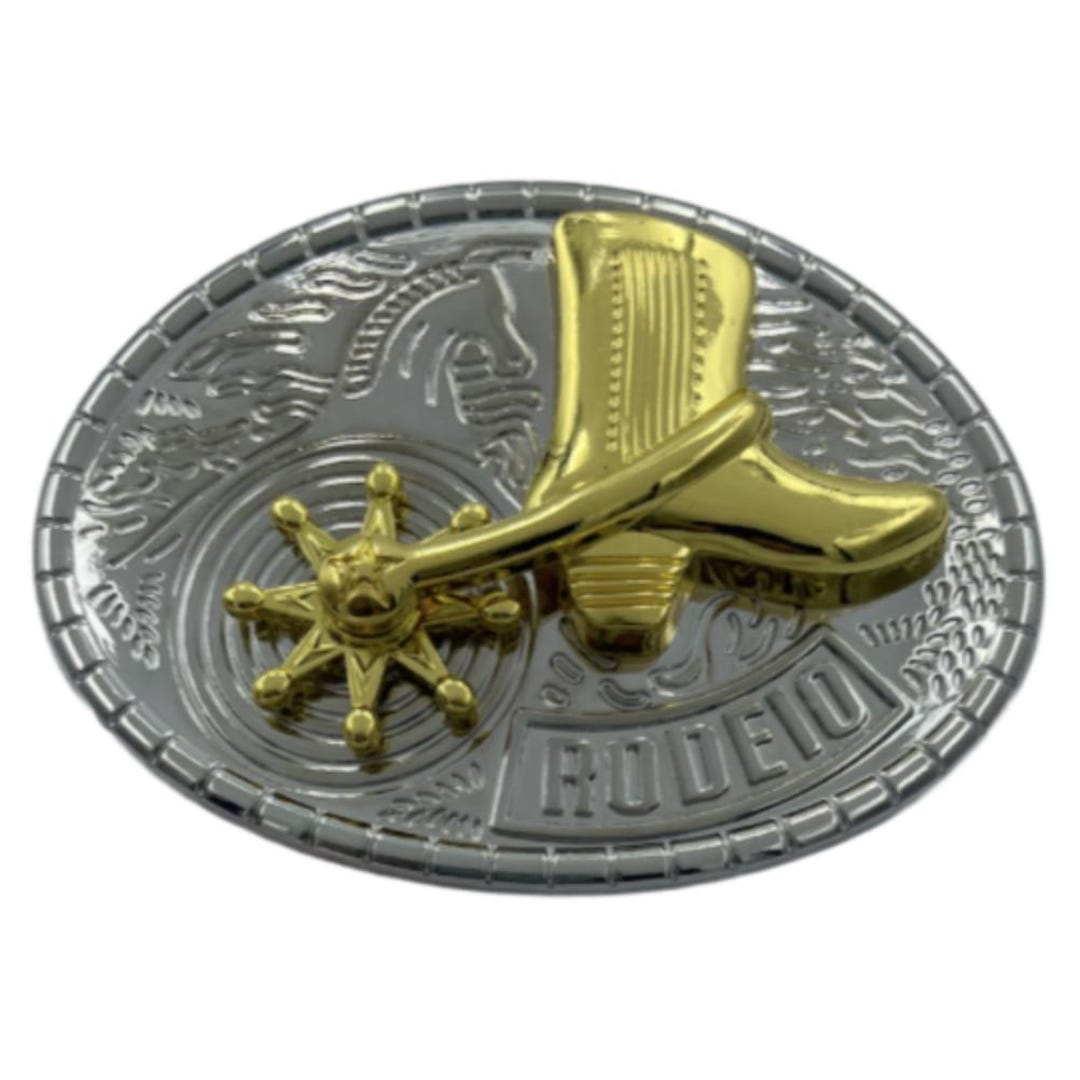 Cool Western Cowboy Boot Rodeo Spinning Spur Belt Buckle Boucle De ...