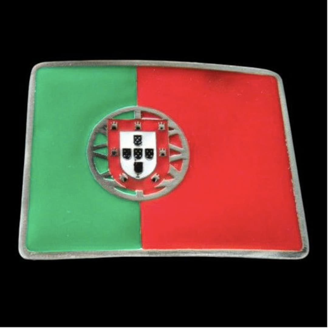 Portuguese Flag Belt Buckle Portugal Quinas Azores National Flags ...