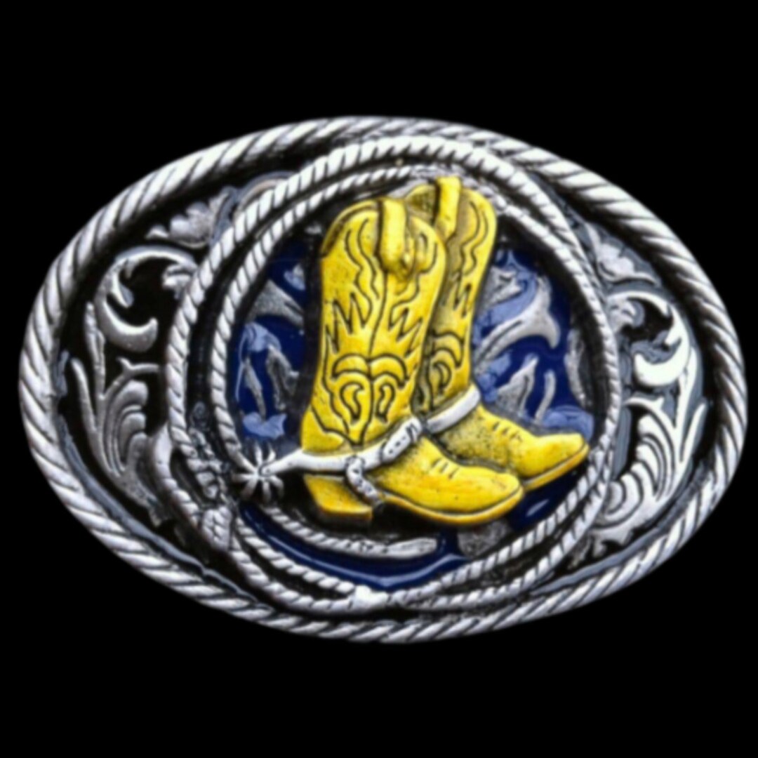 Boot Belt Buckle Cowboy Spurs Lasso Rope Cowgirls Western Boots Belts ...