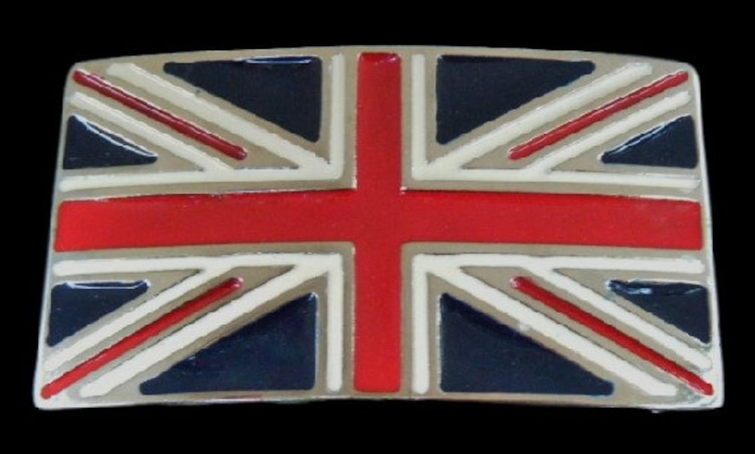 British Flag Belt Buckle UK Britain England United Kingdom Union Jack ...