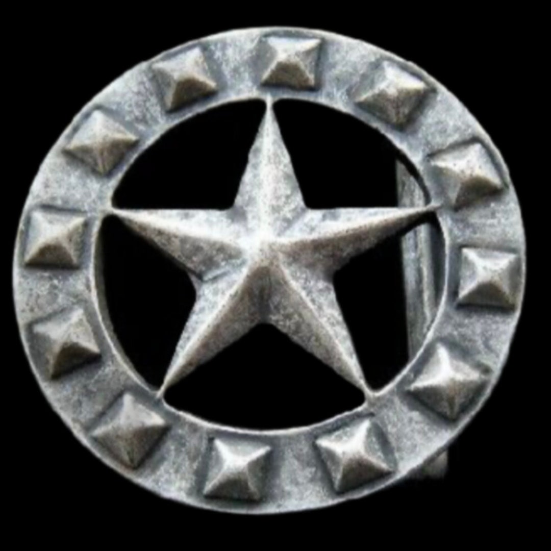 Star Belt Buckle Sheriff's Stars Studded Cool Western Belts Buckles - Etsy