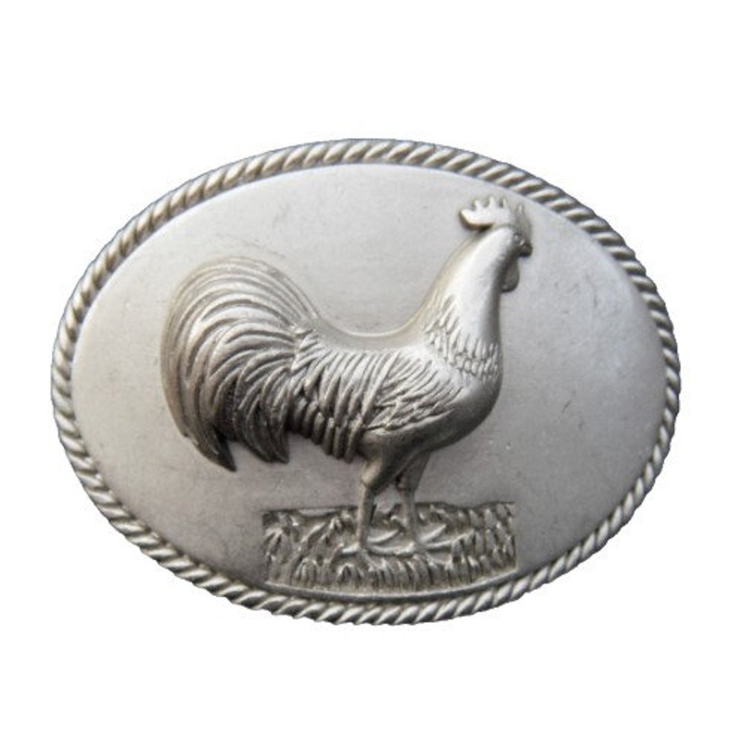 Rooster Chicken Farm Roosters Coq Fighting Animal Big Belt Buckle ...