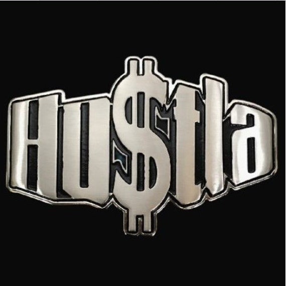 Belt Buckle Hustla Hustler Gangster Gang Bar Joke Funny - Etsy