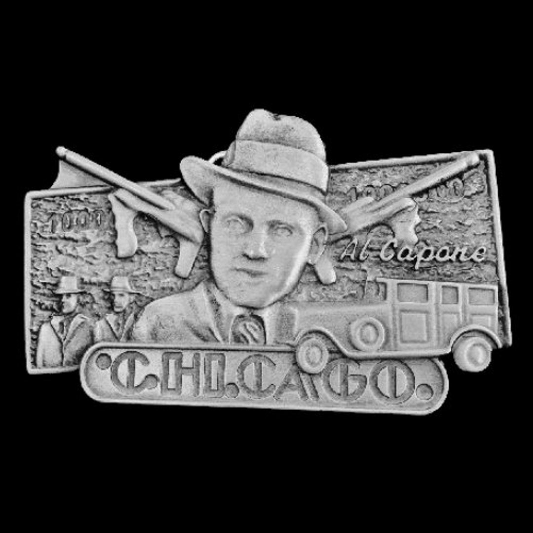 Belt Buckle Al Capone Chicago Mafia Crime Boss Godfather Gangster Belts ...