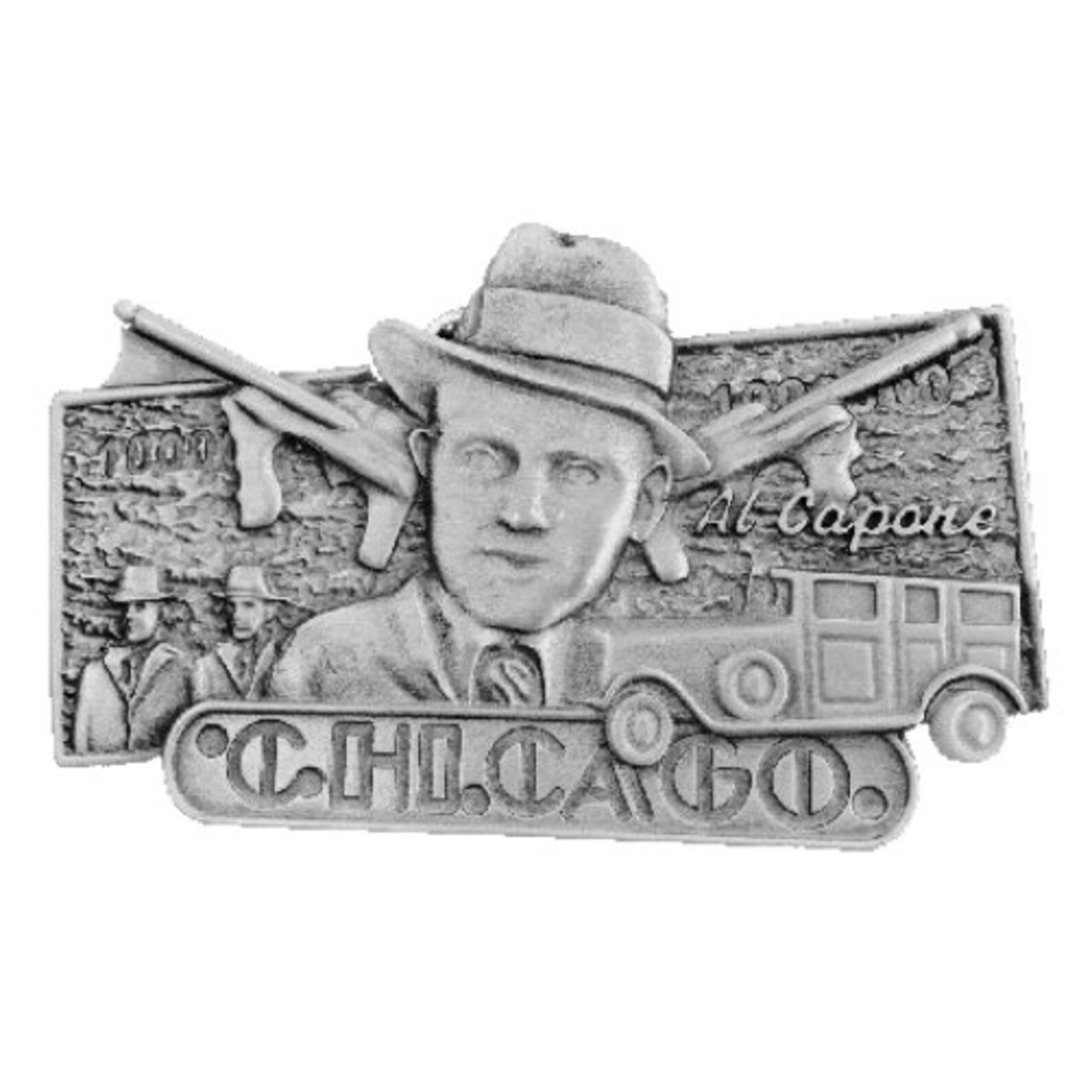 Belt Buckle Al Capone Chicago Mafia Crime Boss Godfather Gangster Belts ...