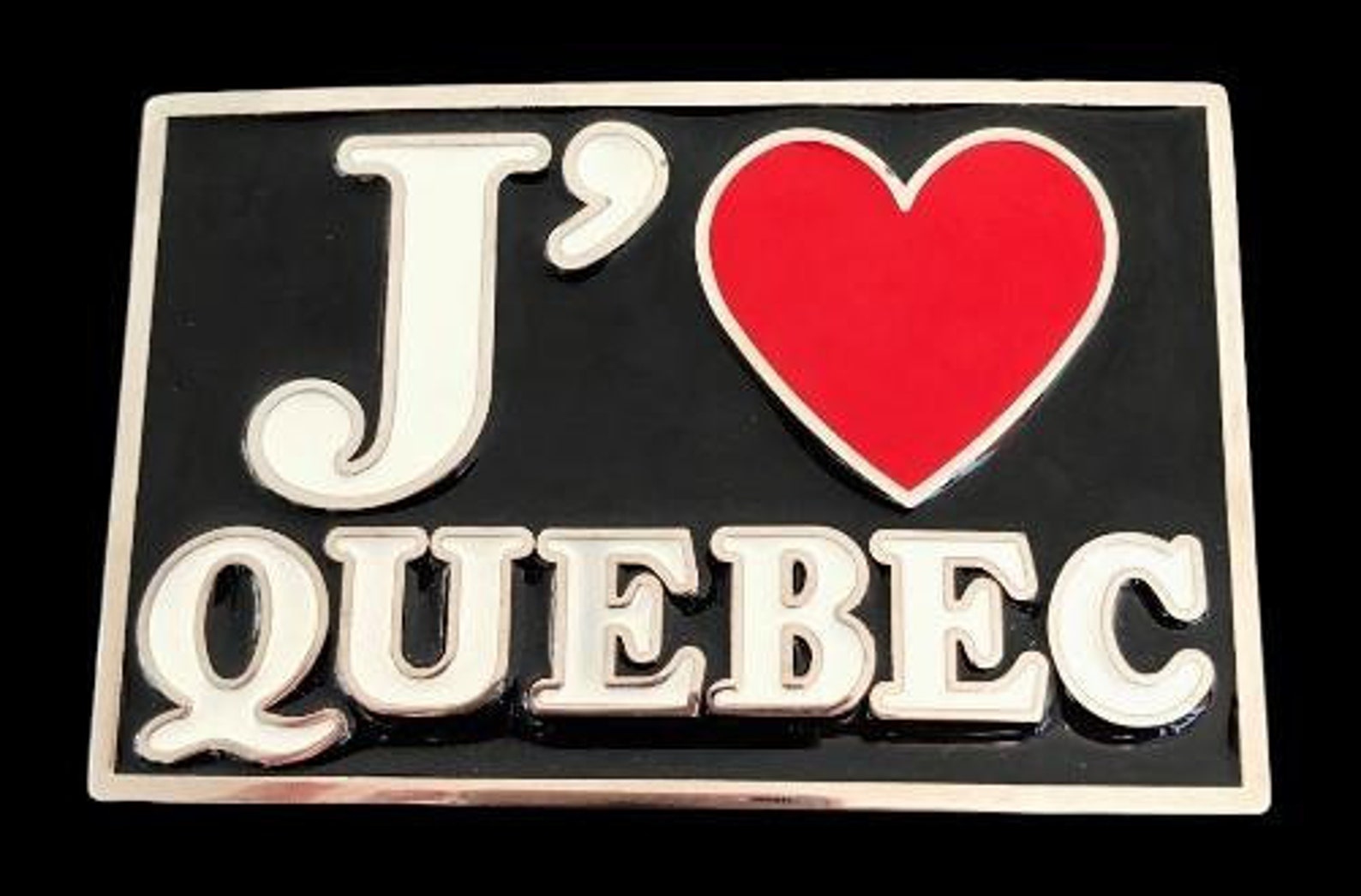 J'aime Quebec I Love Heart Fleur De Lys Belt Buckle Belts | Etsy