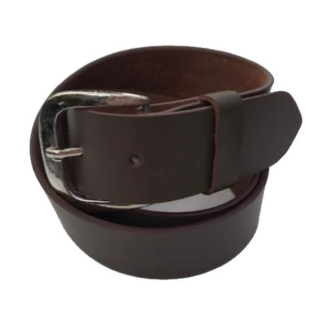 Leather Belt Snap on Removable Buckle Solid Unisex Belts - Etsy