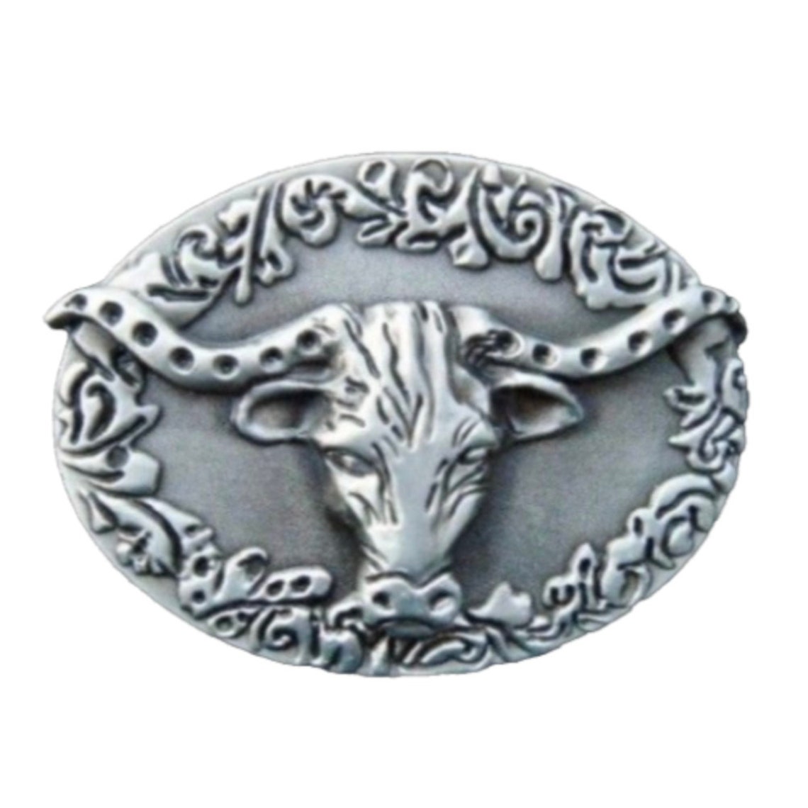 Western Longhorn Texas Steer Rodeo Cowboy Belt Buckle Boucle Ceinture ...