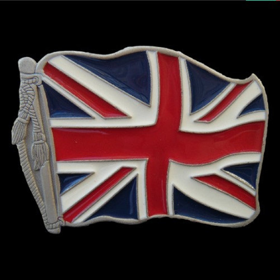 Belt Buckle Flag Union Jack United Kingdom Buckles - Etsy