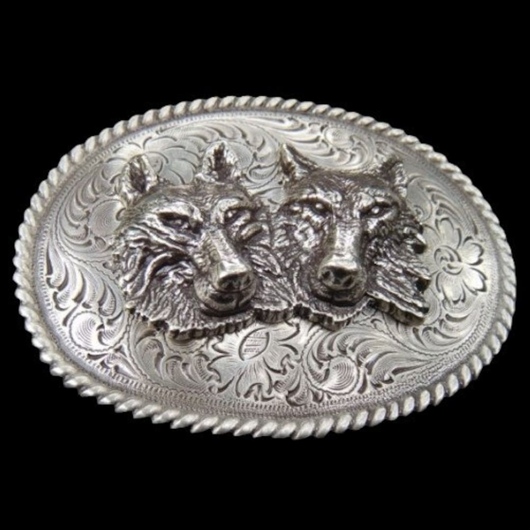 Wolf Belt Buckle Animal Romulus Remus Wolves - Etsy