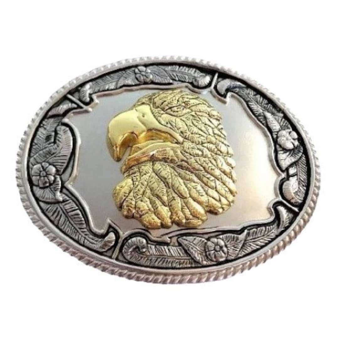 Eagle Head Belt Buckle Golden Eagles Heads Western Belts & Buckles - Etsy