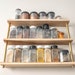 Shelf - Spice Rack - Spice Shelf - Brass and Poplar Spice Rack ...