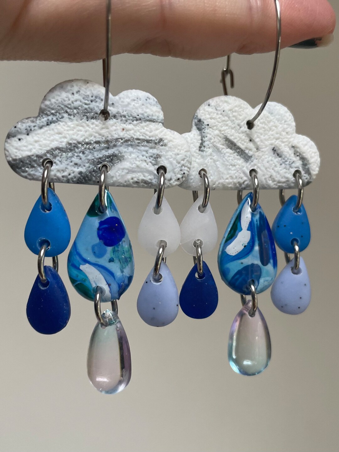 NEW Mixed Texture Signature Raincloud Earrings - Etsy