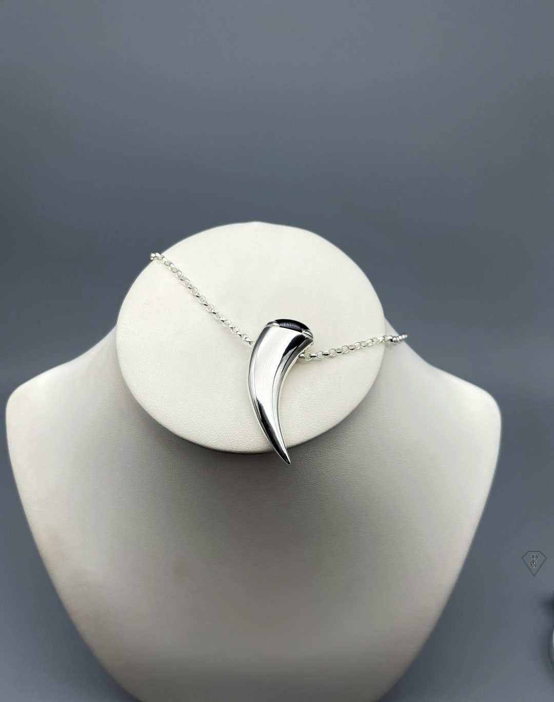 Sabre Tooth Tiger Fang Necklace, Original and Ferocious in Sterling ...