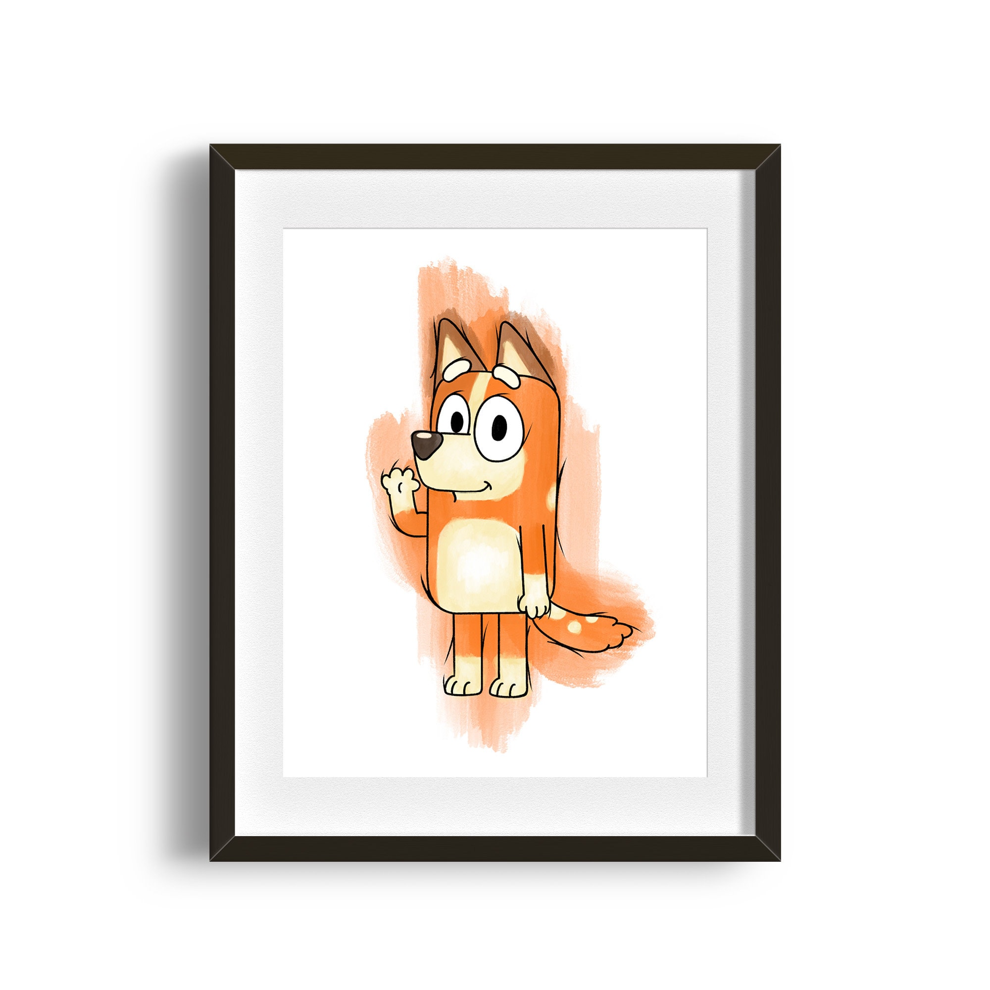 Chilli (mum From Bluey) Watercolour Print - Etsy