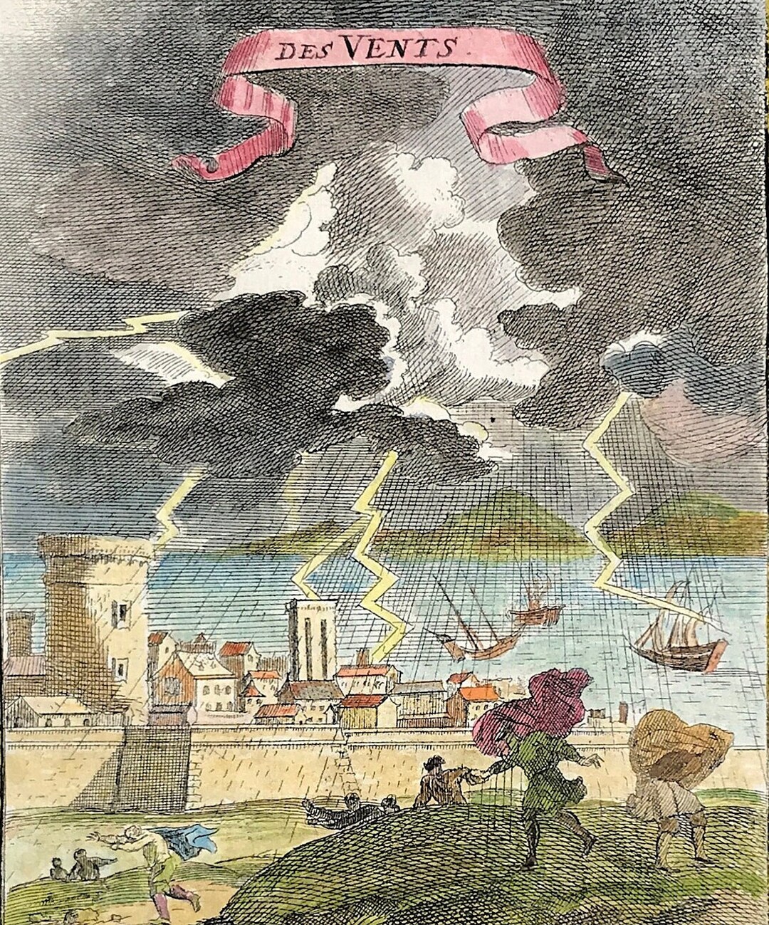Alain Mallet Lightning Storm 'des Vents' C1683 Thunderstorm Fortified ...