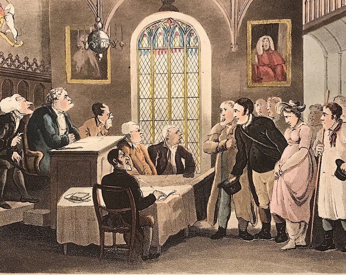 Dr Syntax in a Court of Justice by Thomas Rowlandson C1820 - Etsy