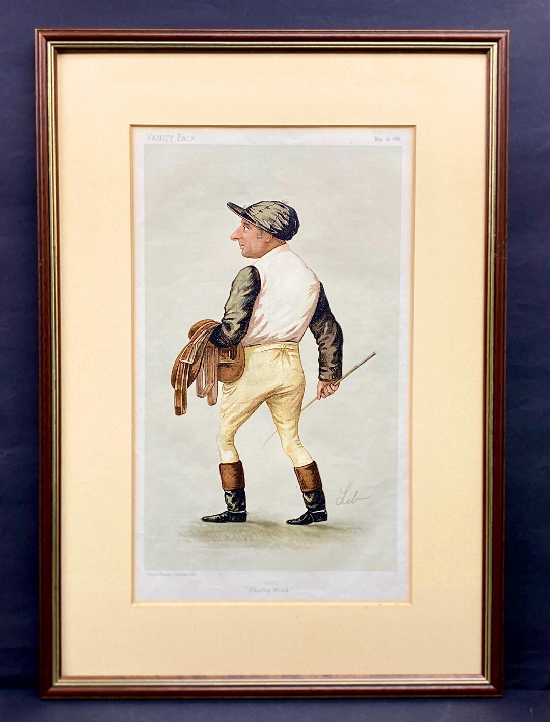 Vanity Fair Jockey Print - Charlie Wood Original - Horse Racing ...