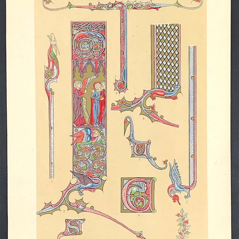 Manuscript Initials - Etsy