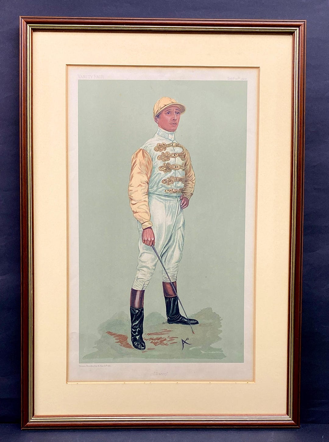 Vanity Fair Jockey Print Danny Maher Original Horse Racing ...