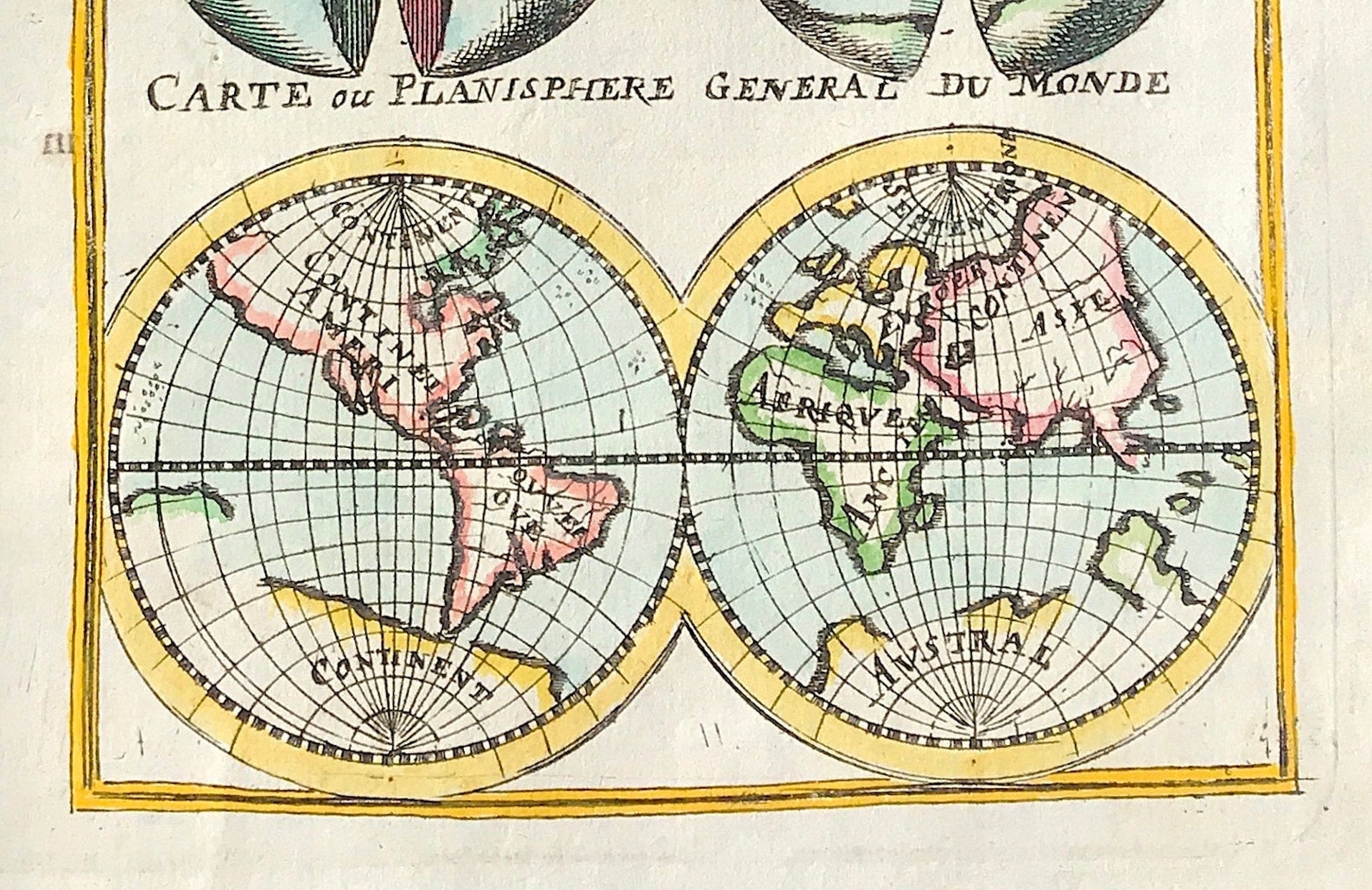 Globe Terrestre, Carte Ou Planisphere, General Du Monde by Alain Mallet ...