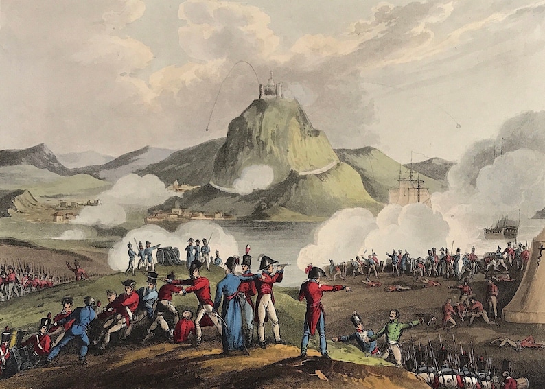 Print Siege St Sebastian Peninsular War 1813 Jenkins Martial ...