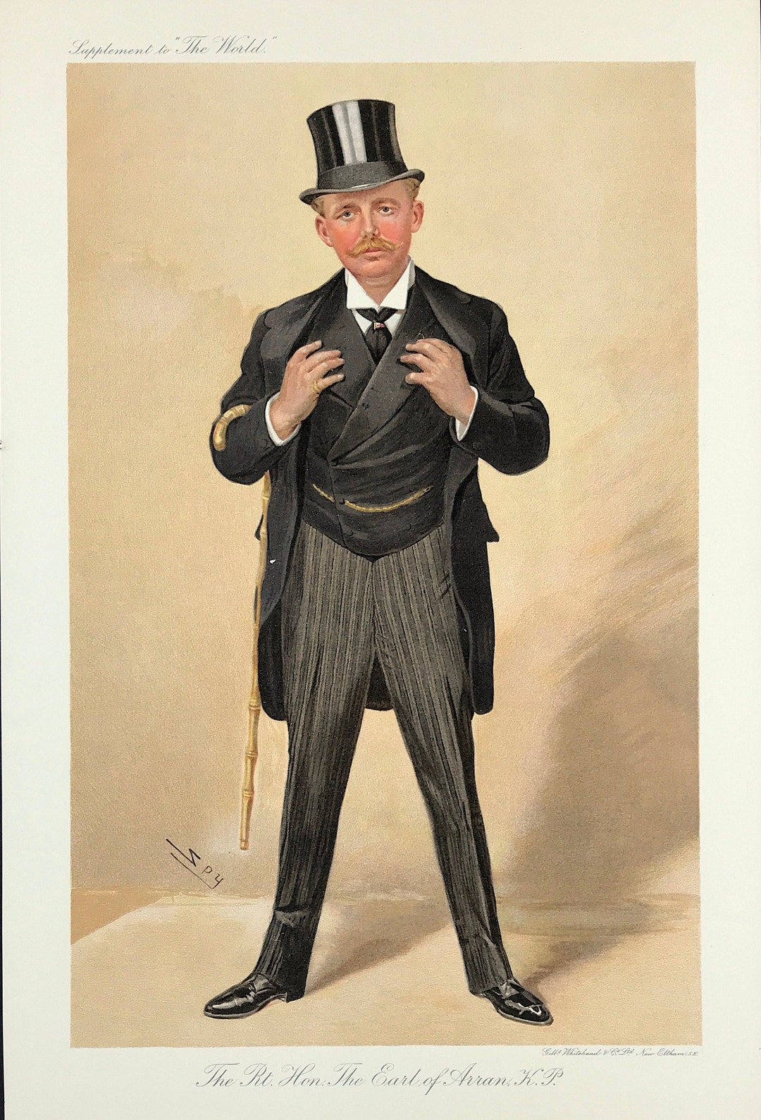 1910 Earl of Arran by Spy Artist for Vanity Fair Caricatures for "the ...