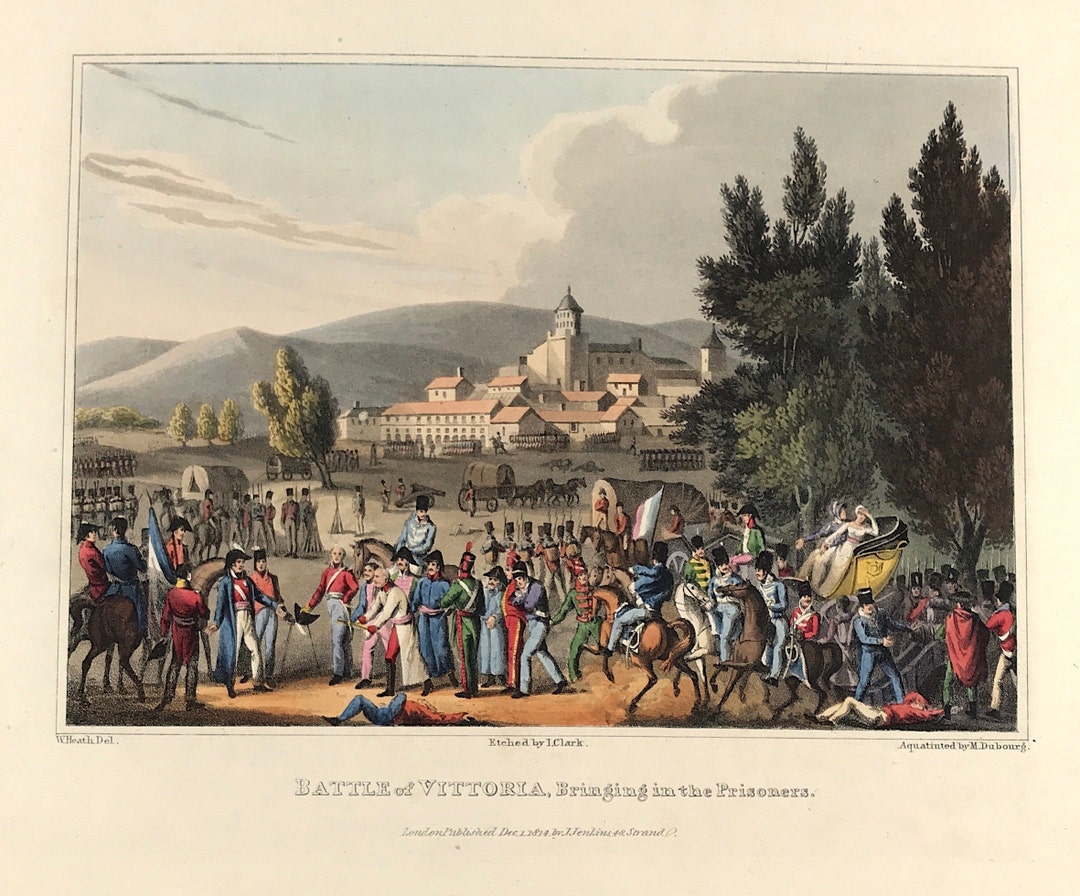 Battle of Vitoria 1813 Military Print Peninsular War Jenkins Martial ...