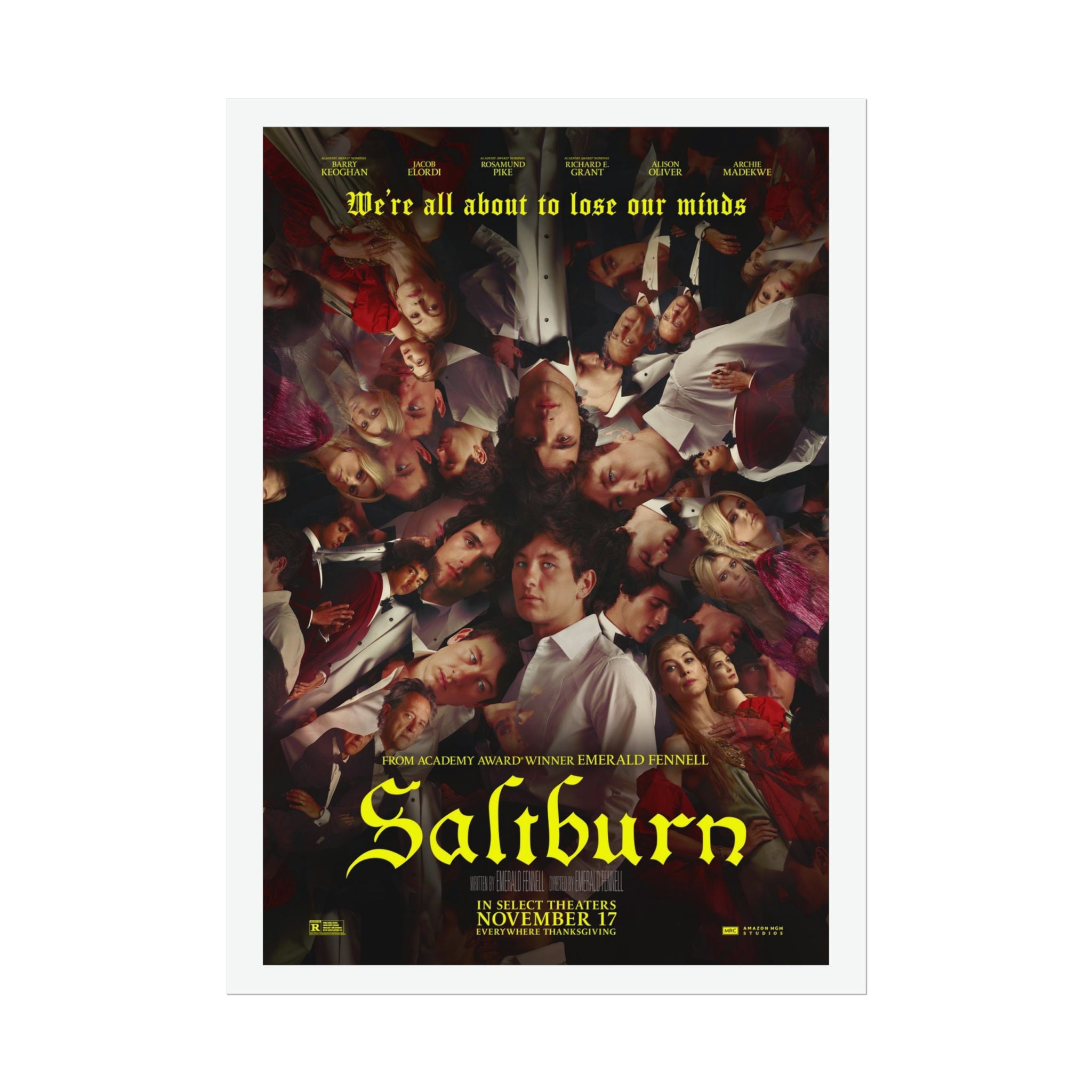 Saltburn Movie Poster - Full Cast Kaleidoscope sold by Martha_Trembling ...