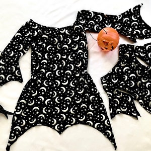 Black Star & Moon Witch Dress for Mom and Daughter,matching Mother ...