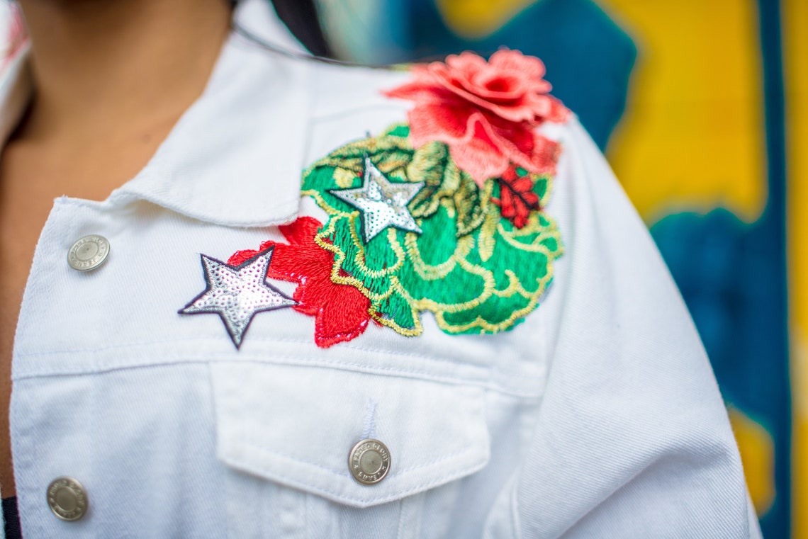 Custom Handmade Embroidered White Jacket Unique Jacket Boho - Etsy