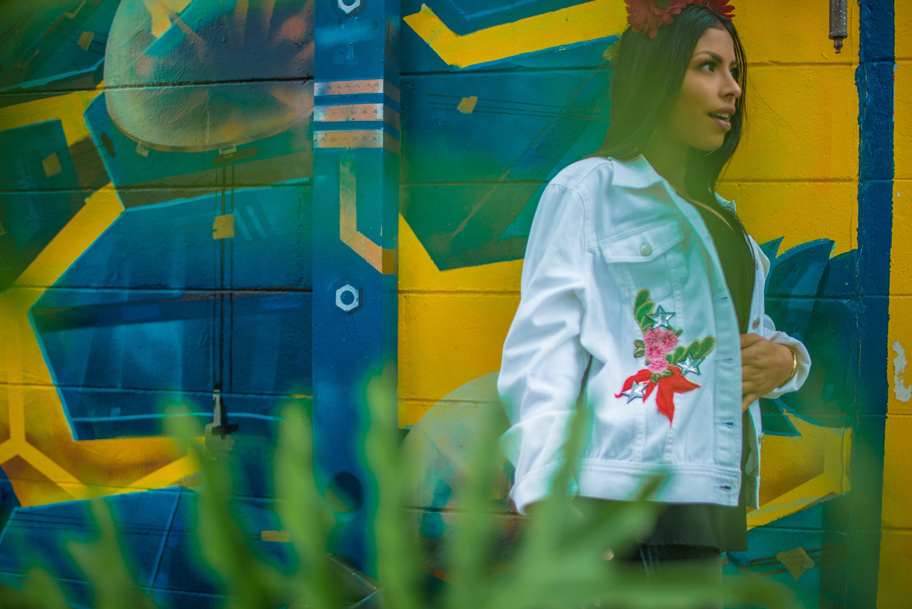 Custom Handmade Embroidered White Jacket, Unique Jacket, Boho Jacket ...