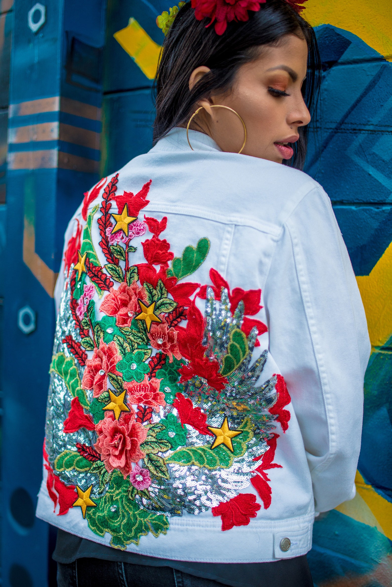 Custom Handmade Embroidered White Jacket Unique Jacket Boho - Etsy